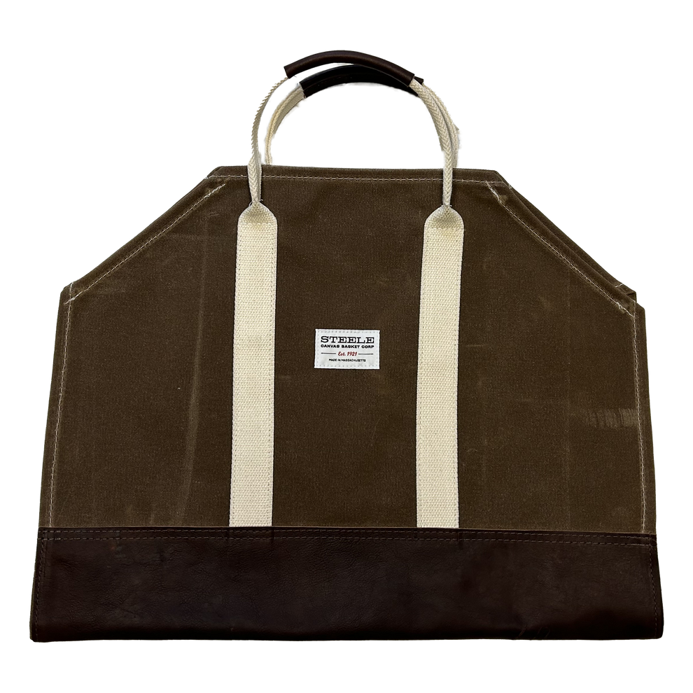 Steele Log Carrier Brown Canvas – Lostwestern