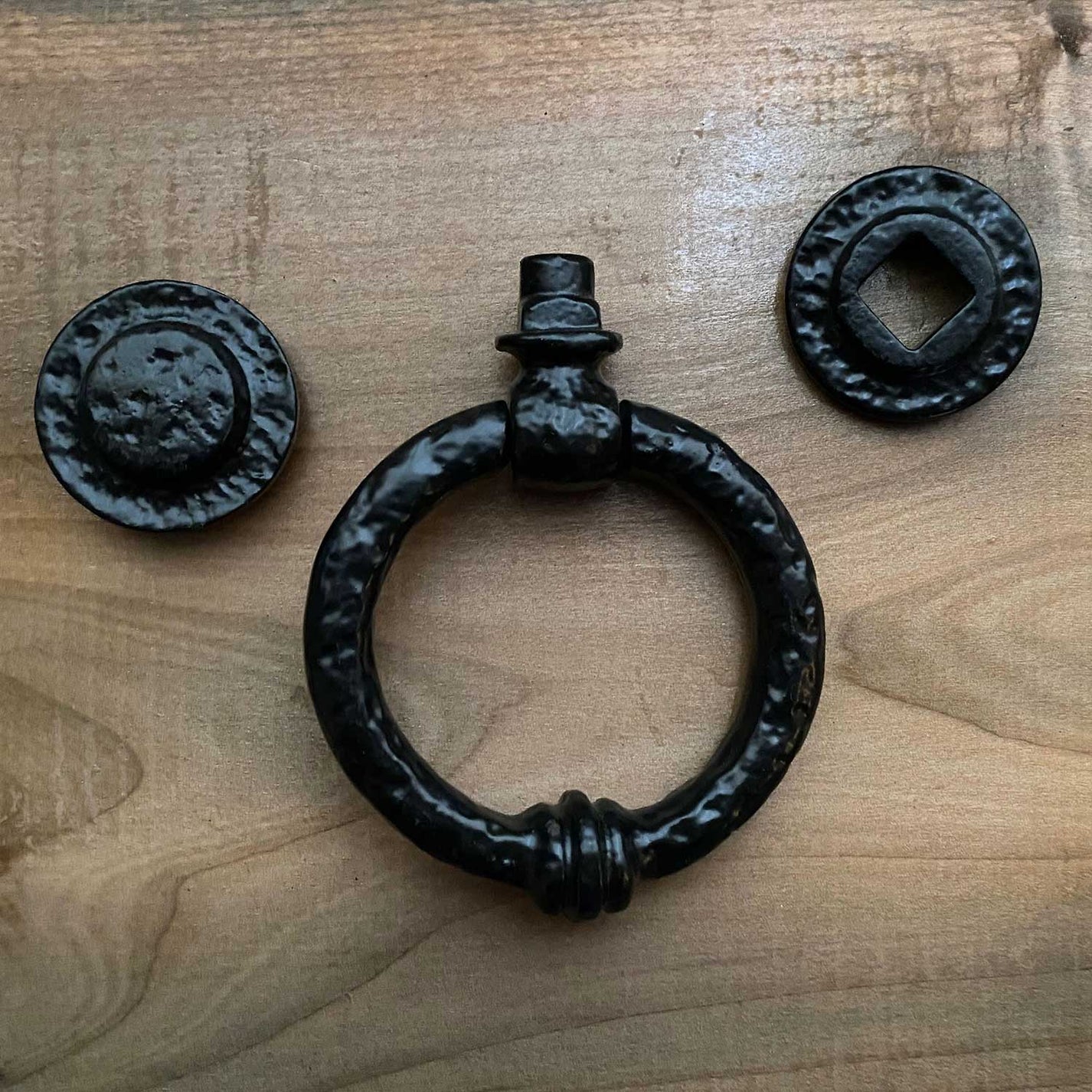 Rustic Door Knocker Cast Iron 4 Inch Black Powder Coat – Lostwestern