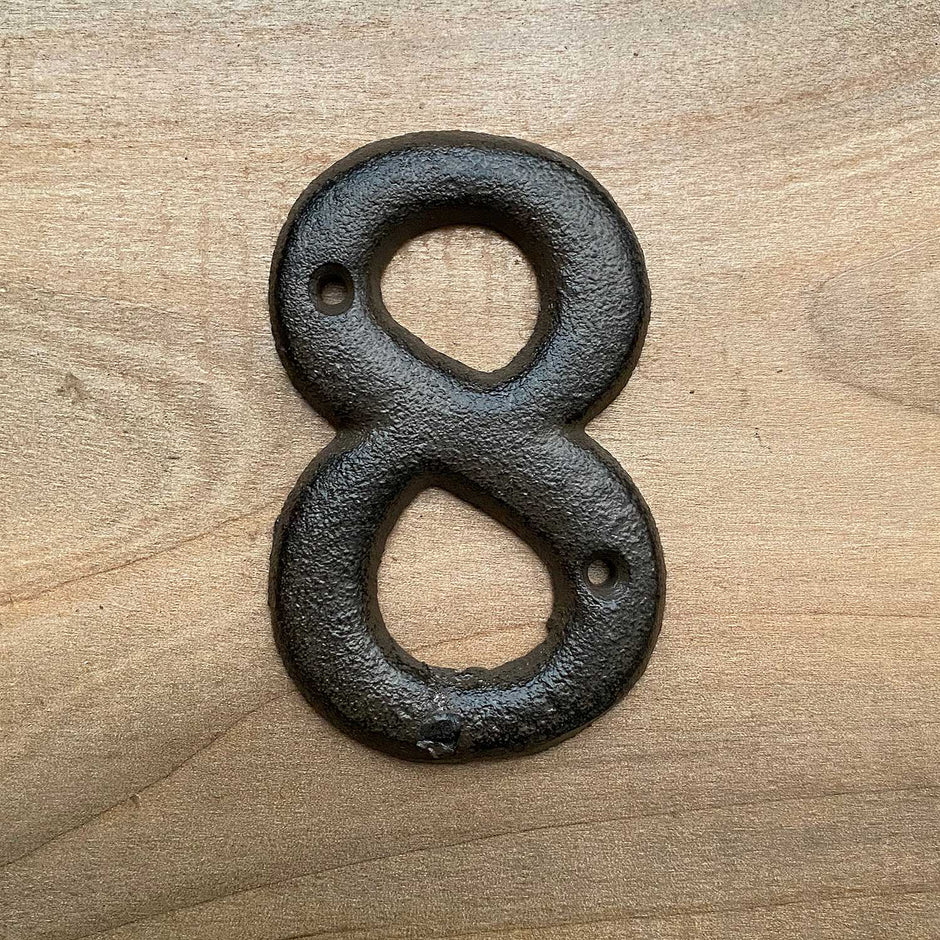 Rustic Iron Numbers For Houses, Cabins, Doors – Lostwestern
