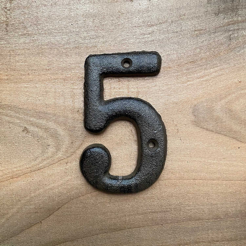 Rustic Iron Numbers For Houses, Cabins, Doors – Lostwestern