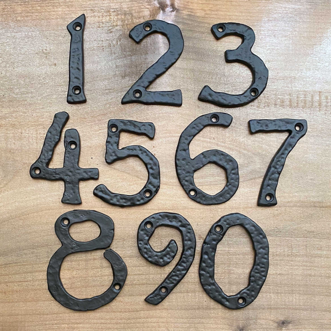 Rustic Iron Numbers For Houses, Cabins, Doors – Lostwestern