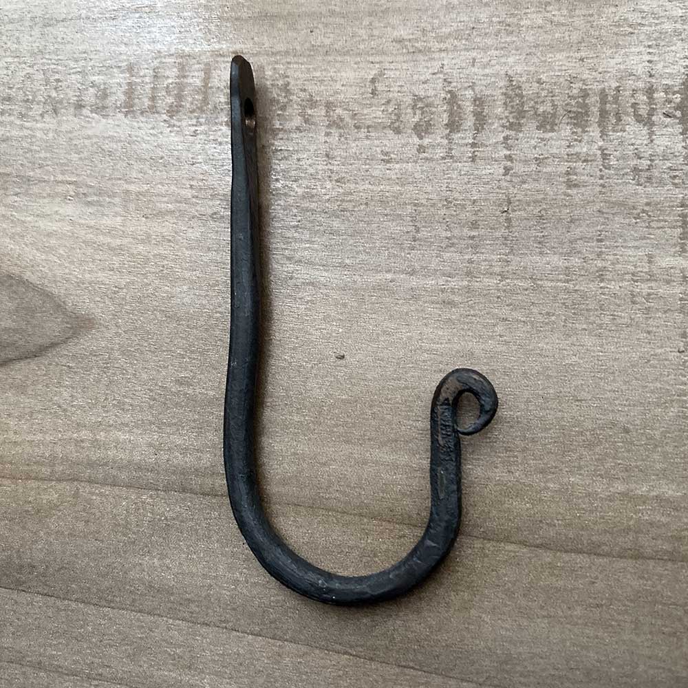 Rustic Hammer Forged Iron Wall Hooks - 4 Inch - 3 Pack – Lostwestern